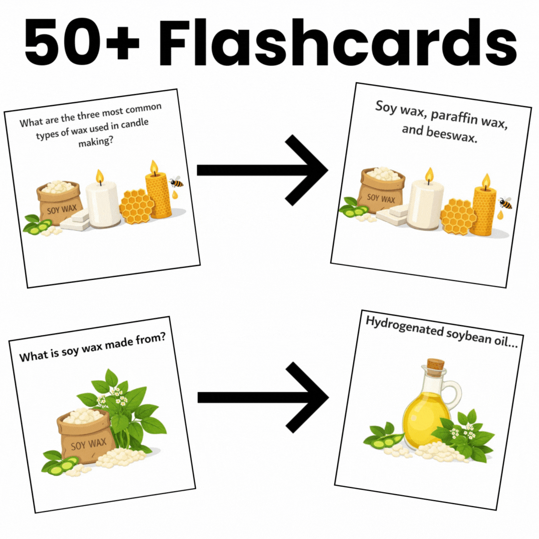 50+ Candle Making Flashcards – Candle Quest